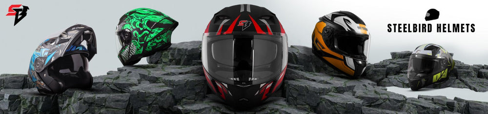 Steelbird SBH-40 Decode ISI Certified Full Face Graphic Helmet for Men ...