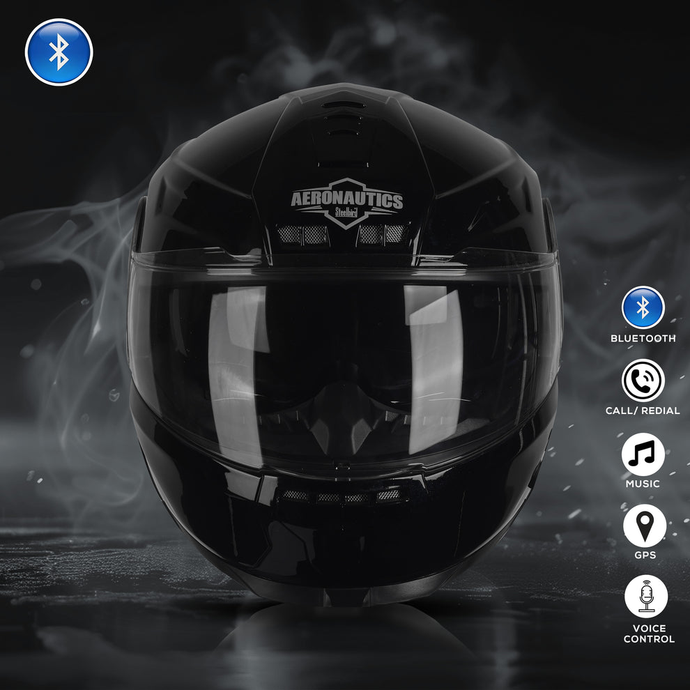 Steelbird Bluetooth Full Face ISI Certified Helmet for Men with Inner ...