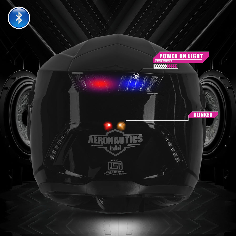 Steelbird Bluetooth Full Face ISI Certified Helmet for Men with Inner ...